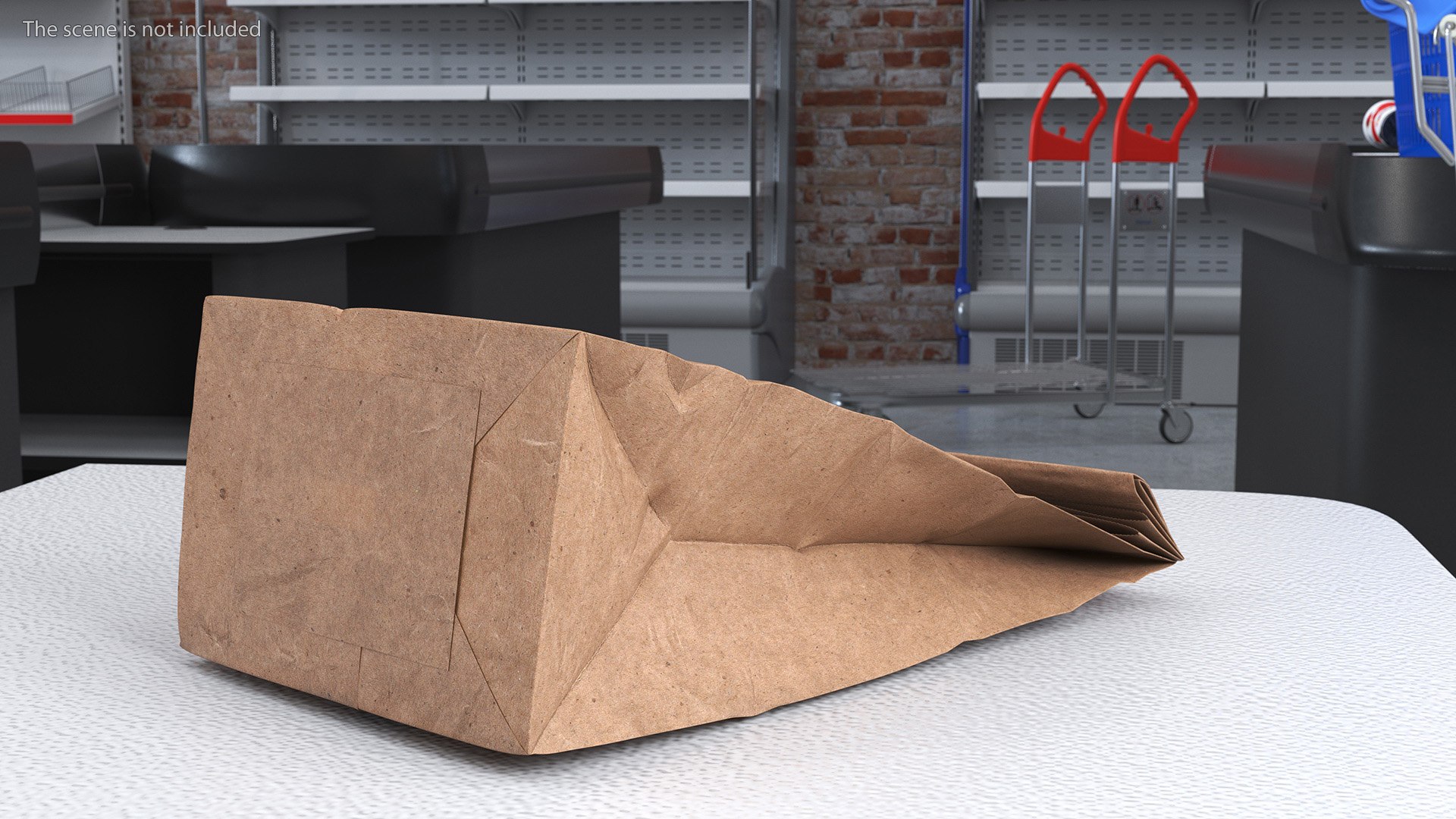 Paper Lunch Bag 3D Model - TurboSquid 2221968