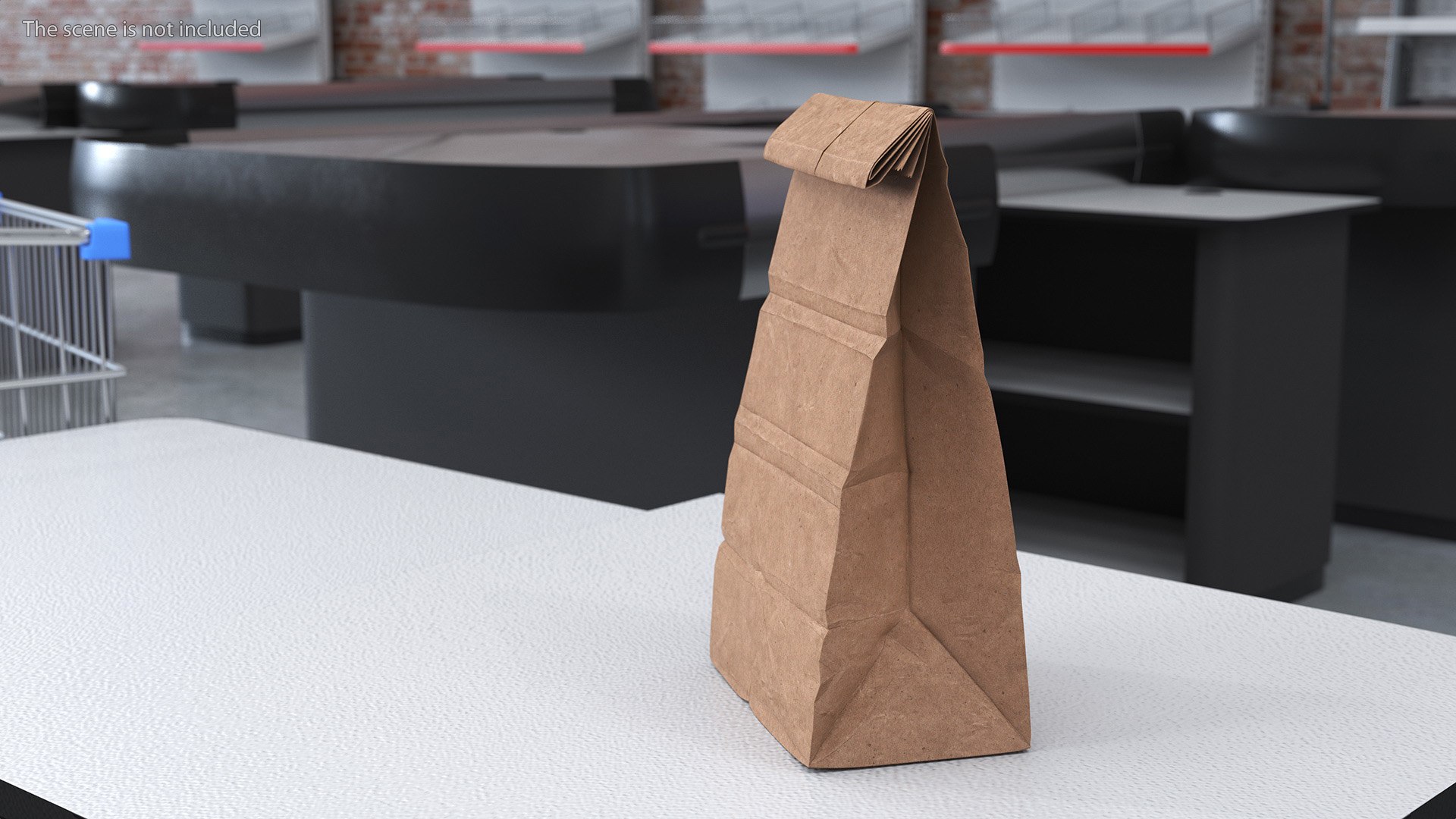Paper Lunch Bag 3D Model - TurboSquid 2221968