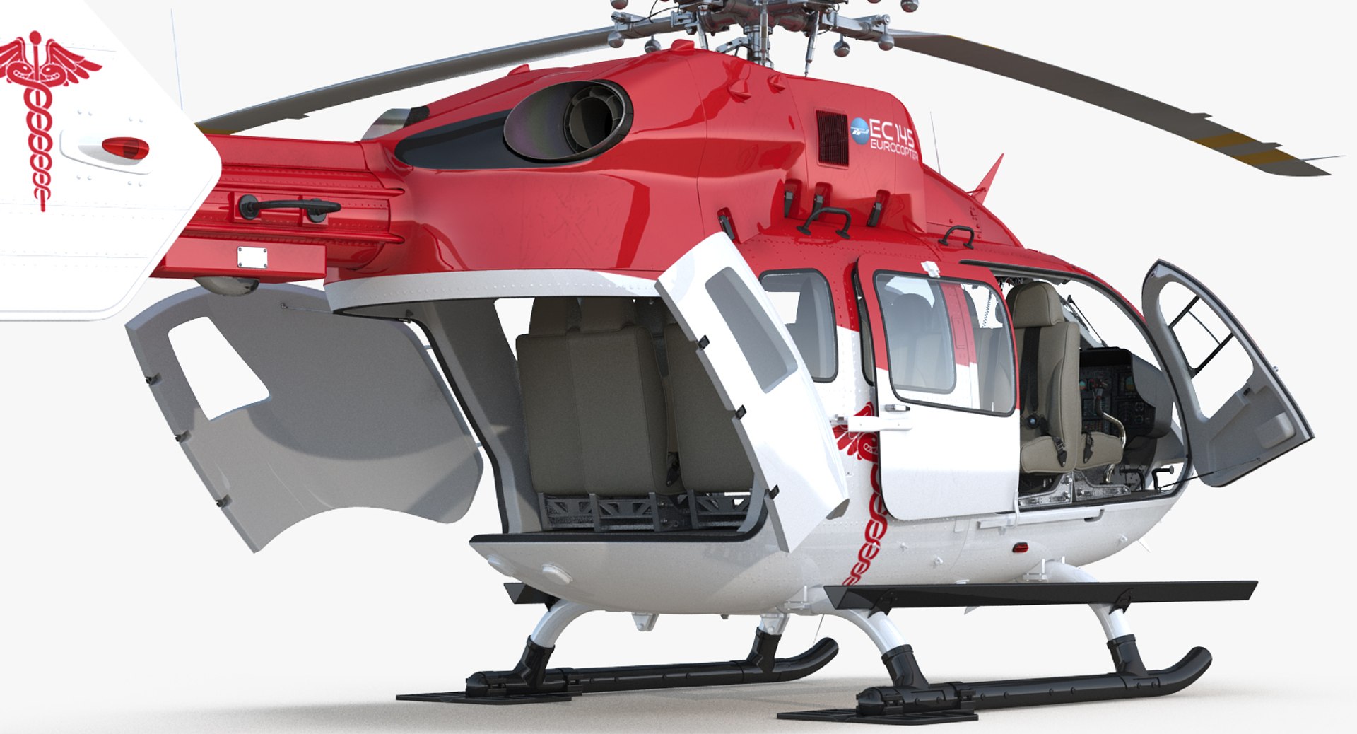 3D Eurocopter Ec145 Medical Helicopter - TurboSquid 1197637