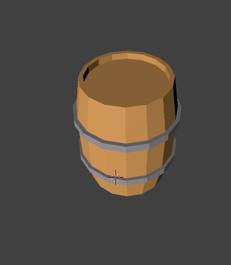 3D Barrel Low-poly Model - TurboSquid 1317908