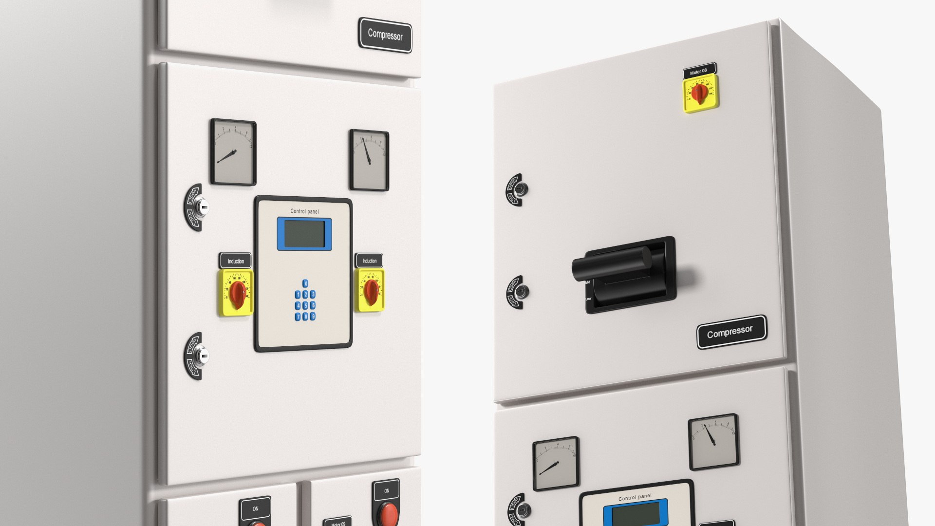 3D Standalone Industrial Electrical Control Panel Model - TurboSquid ...