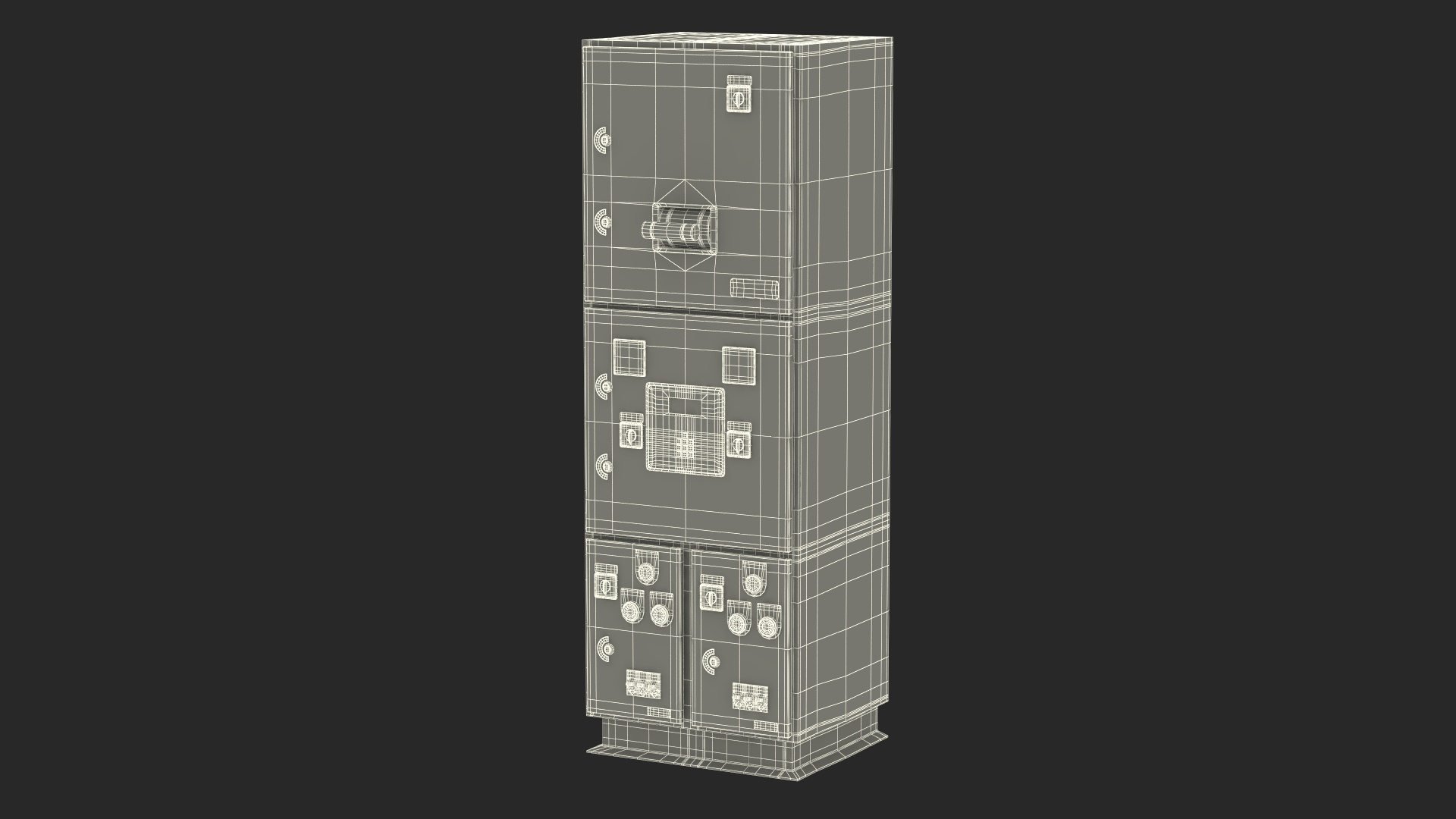 3D Standalone Industrial Electrical Control Panel Model - TurboSquid ...