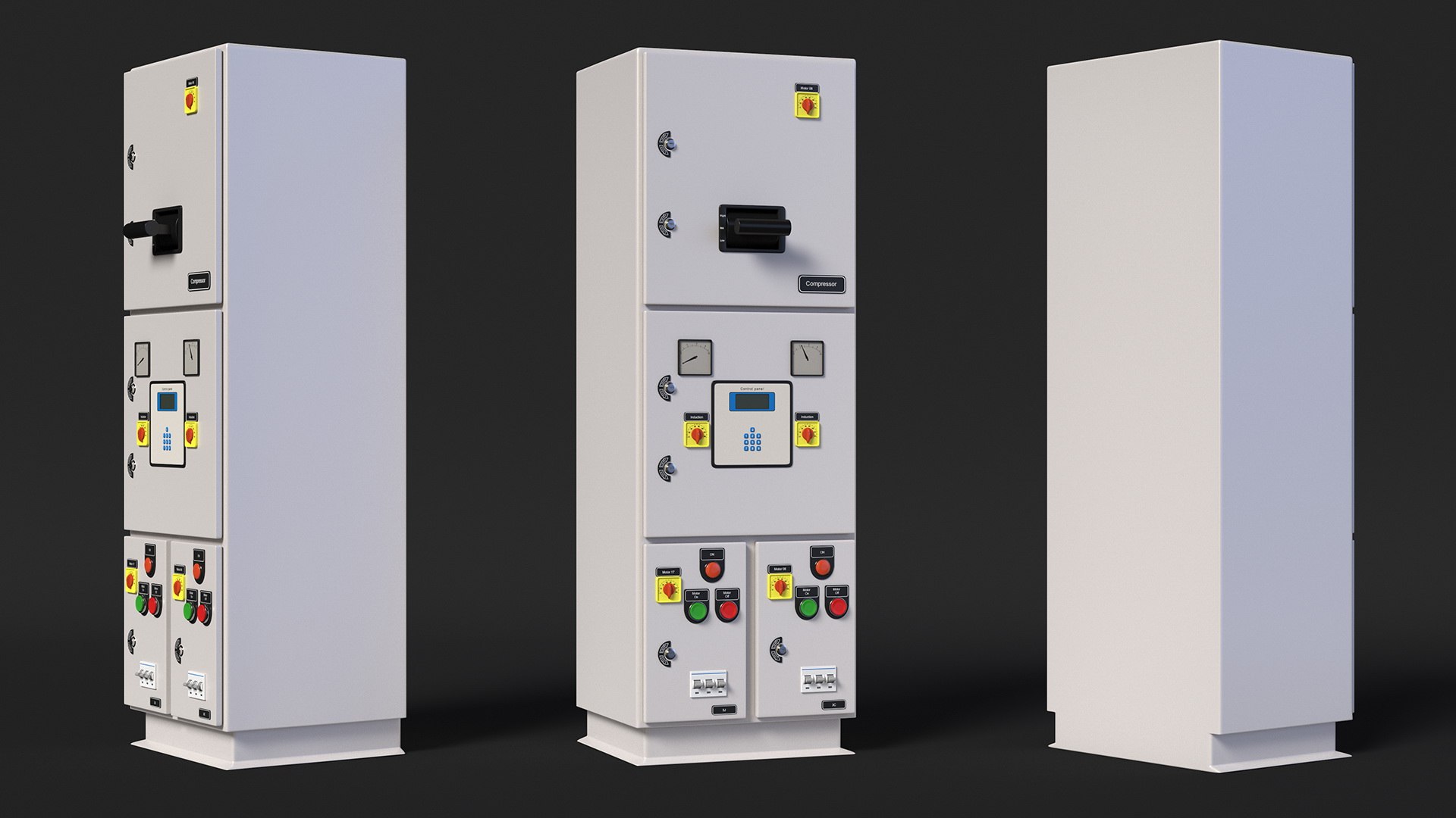 3D Standalone Industrial Electrical Control Panel Model - TurboSquid 2246780