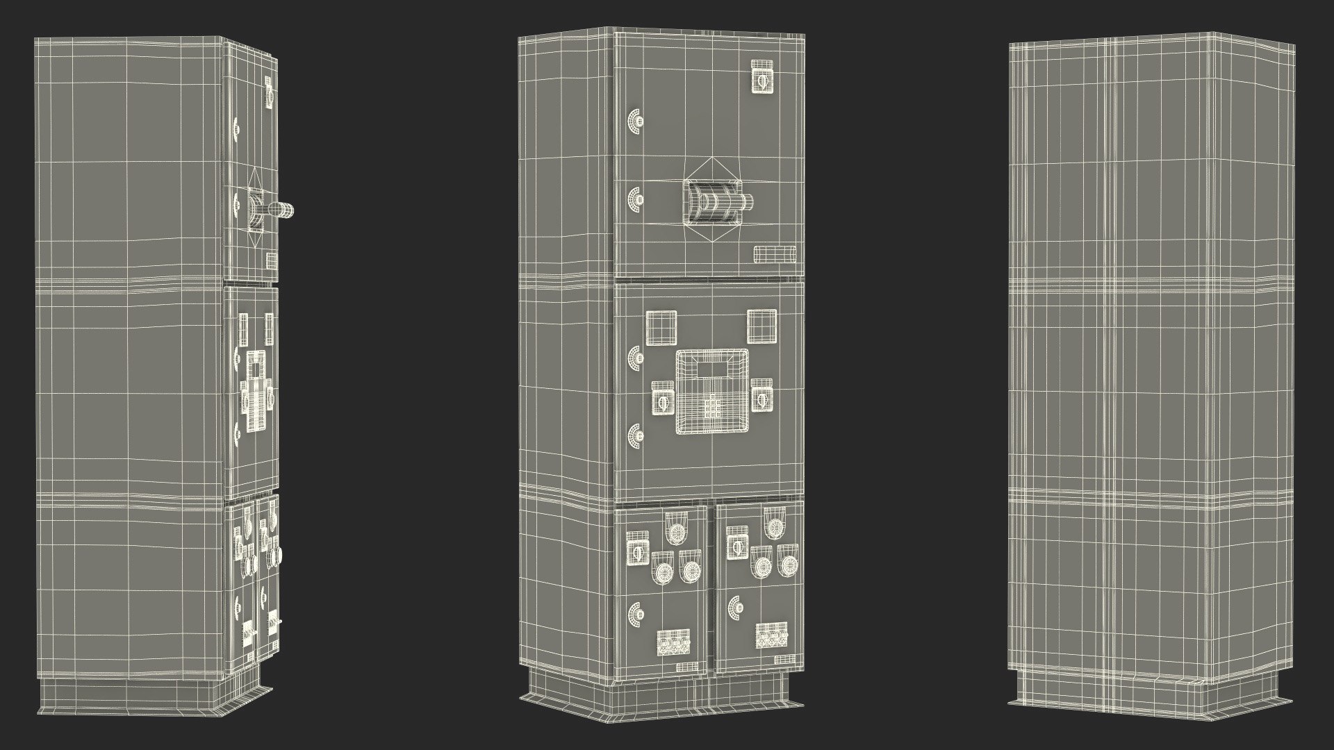 3D Standalone Industrial Electrical Control Panel Model - TurboSquid ...