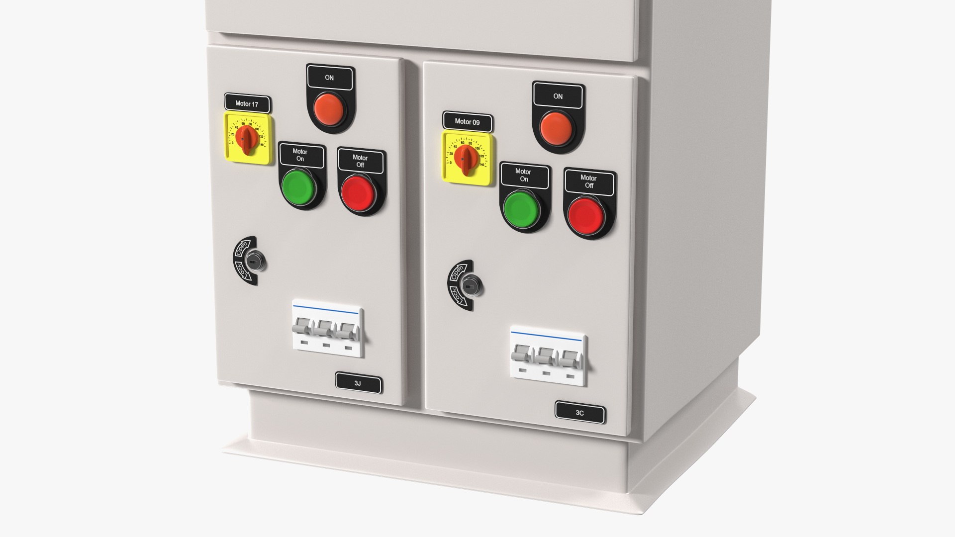 3D Standalone Industrial Electrical Control Panel Model - TurboSquid ...