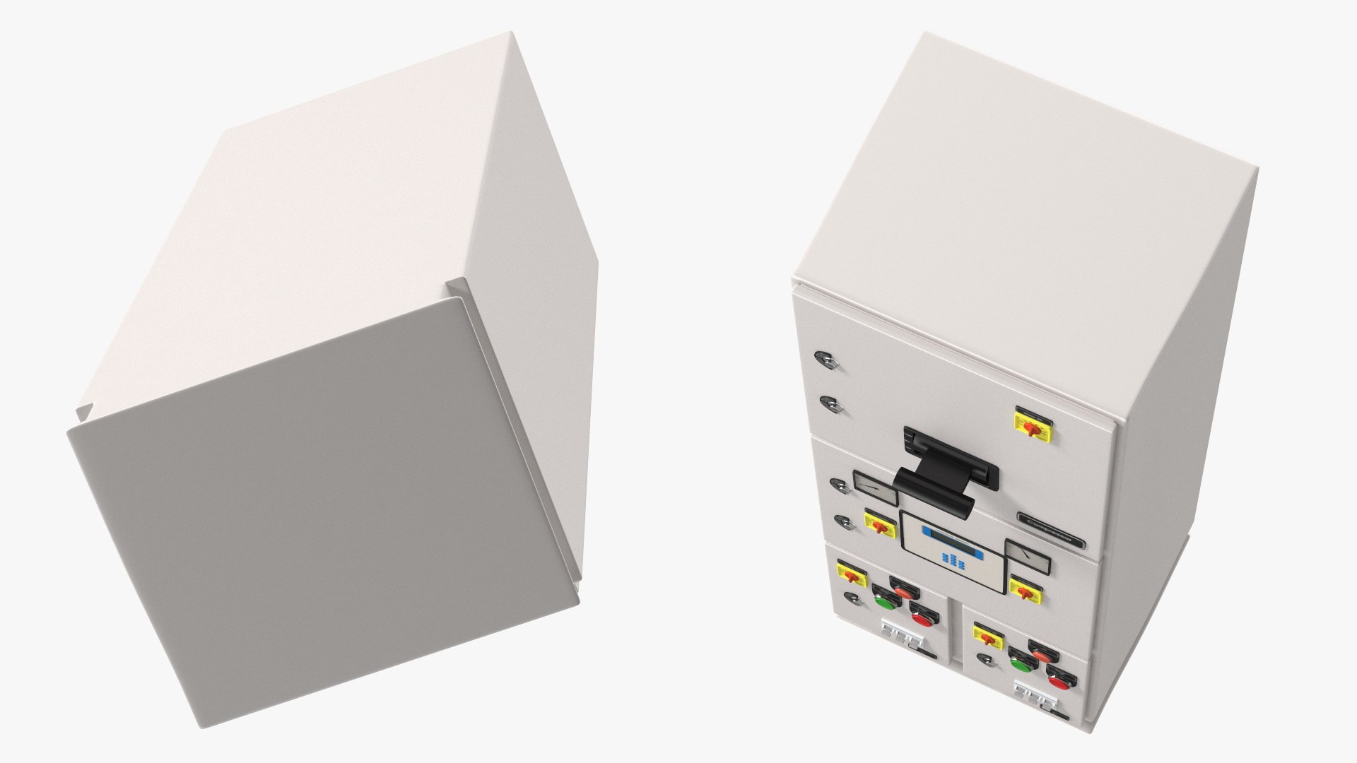 3D Standalone Industrial Electrical Control Panel Model - TurboSquid ...