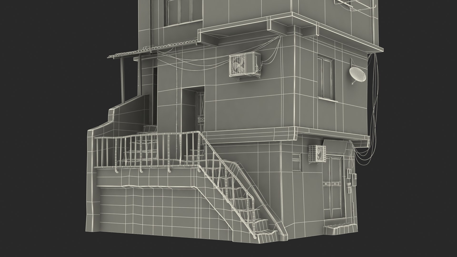 3D model Old Rio Favela House - TurboSquid 2079931