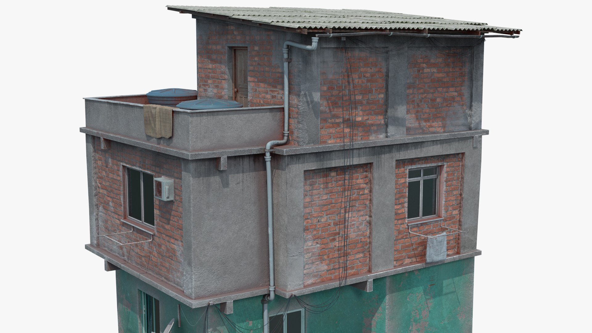 3D model Old Rio Favela House - TurboSquid 2079931