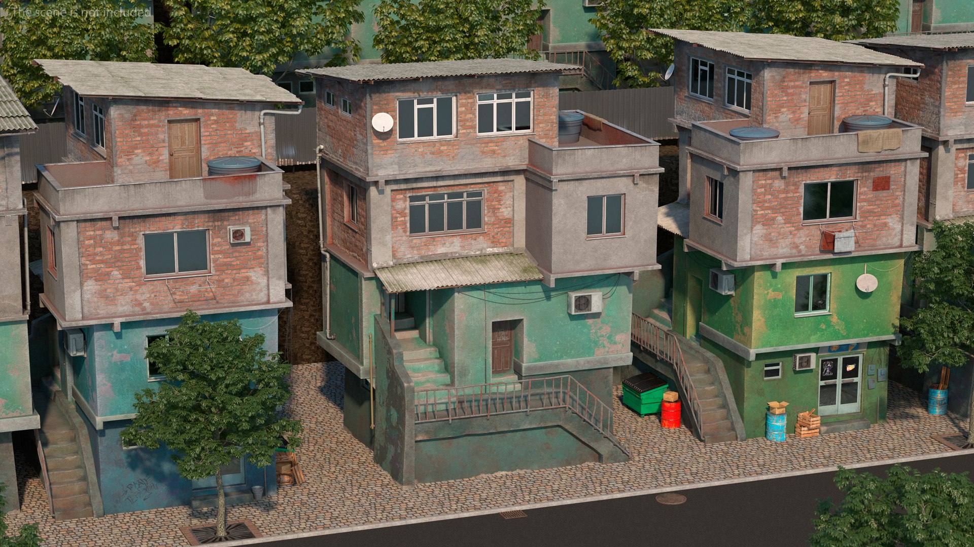 3D model Old Rio Favela House - TurboSquid 2079931