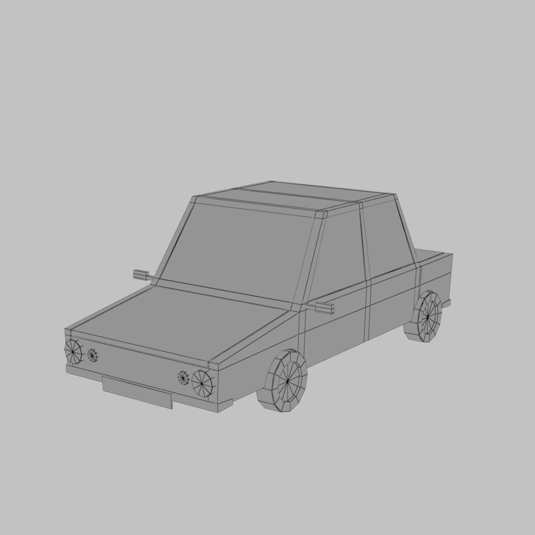 Simple Car 3D Model - TurboSquid 1382995