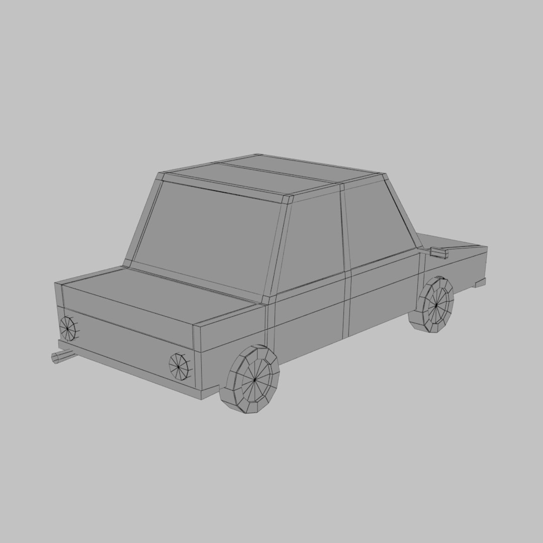 Simple Car 3D Model - TurboSquid 1382995