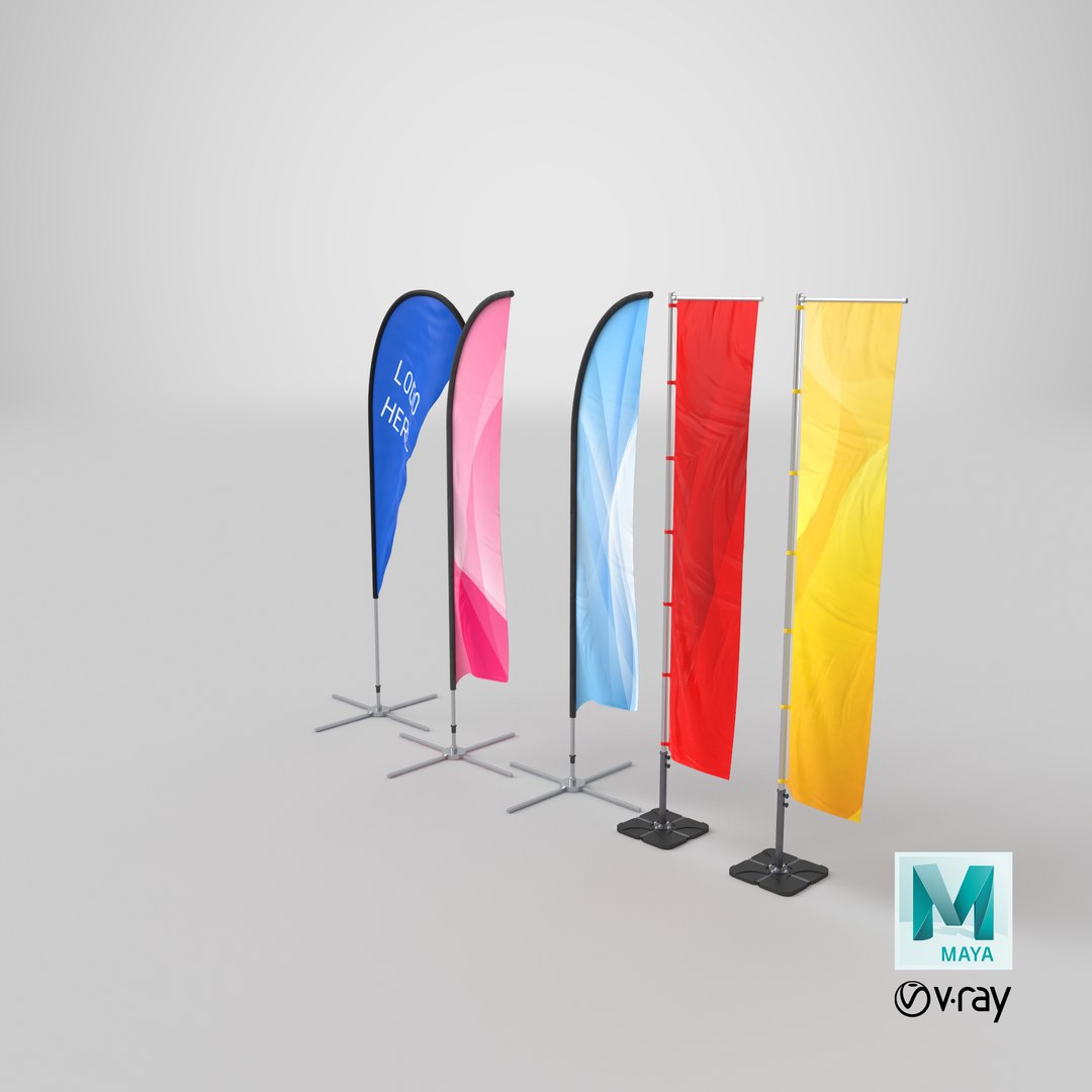 3D Real Banners - TurboSquid 1713145
