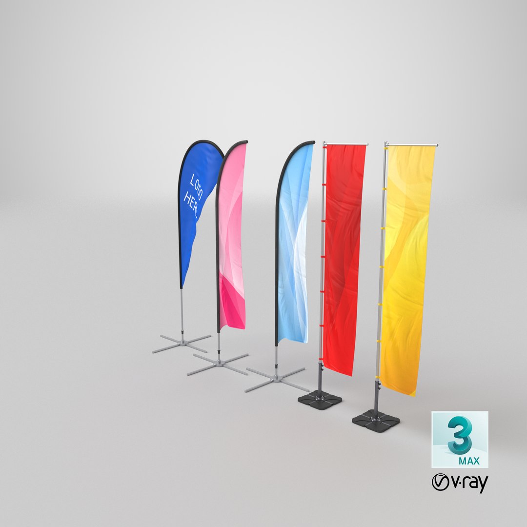 3D Real Banners - TurboSquid 1713145