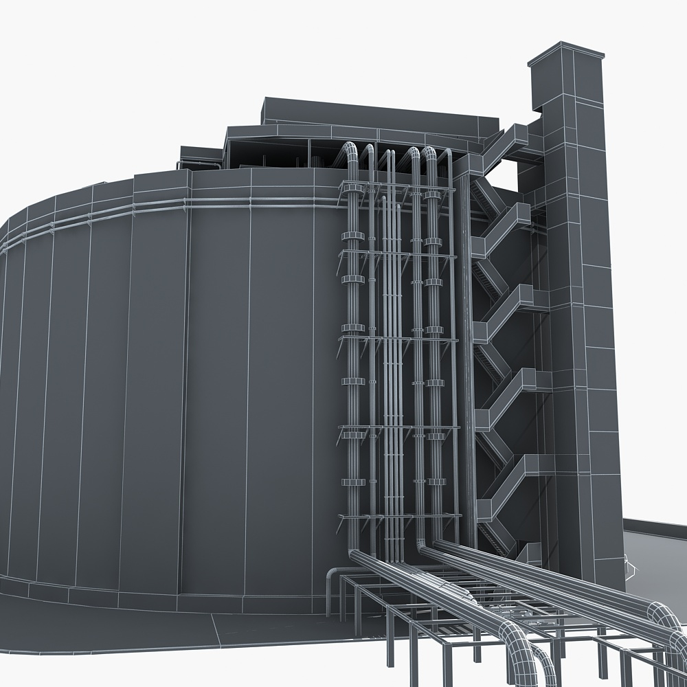 Lng storage tank 3D model - TurboSquid 1431093