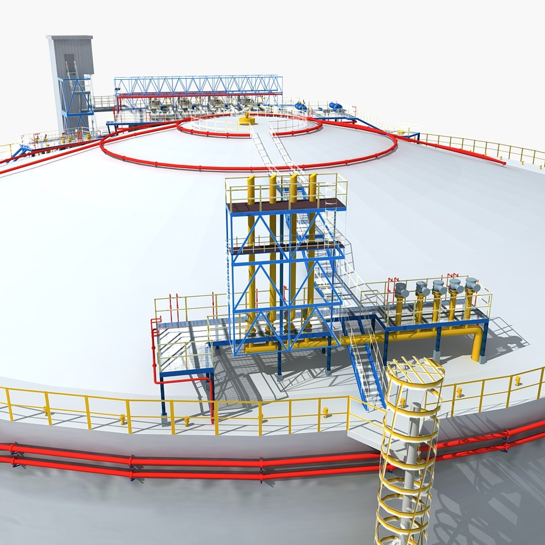 Lng Storage Tank 3D Model - TurboSquid 1431093