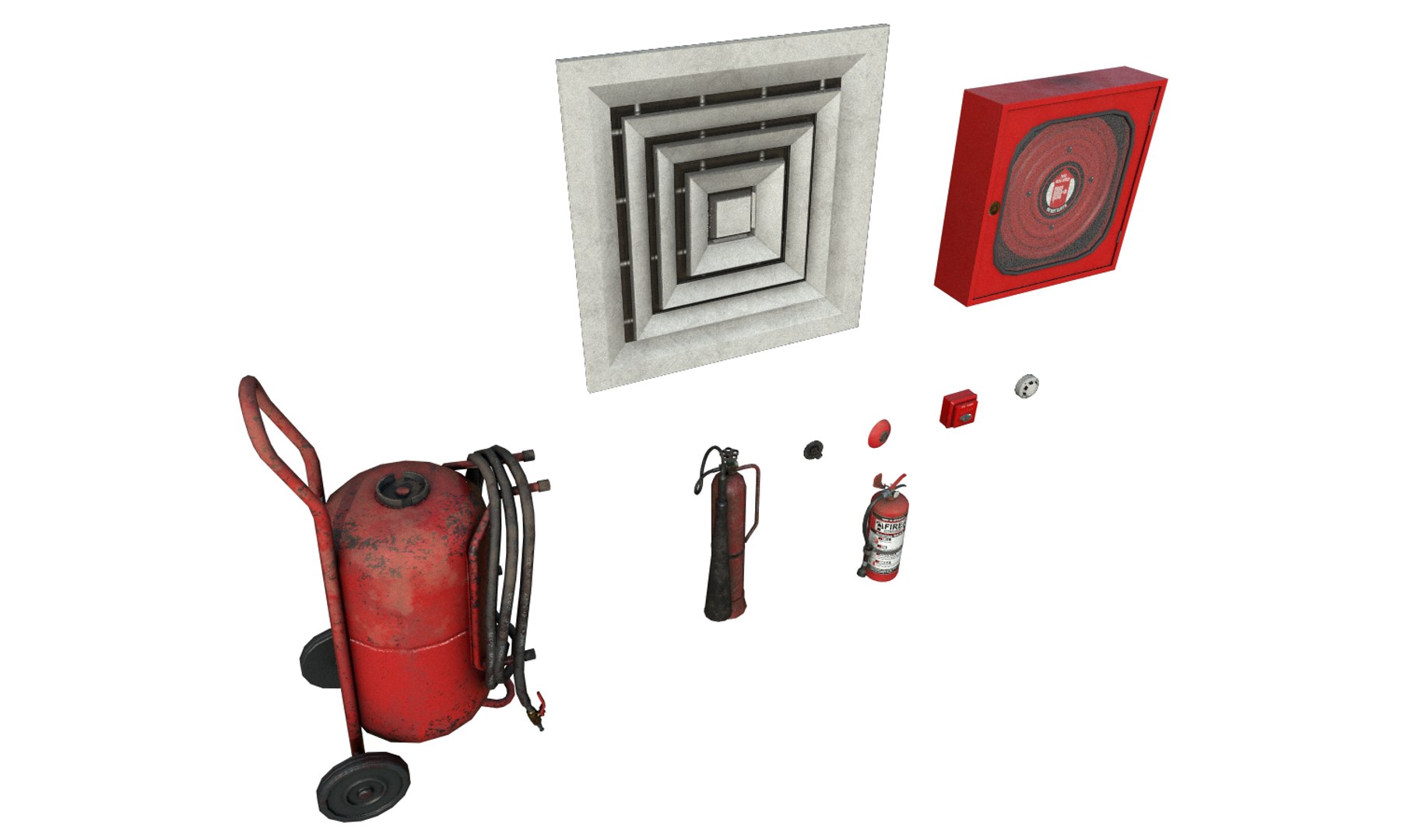 3D Fire Fighting Assets - TurboSquid 2096002