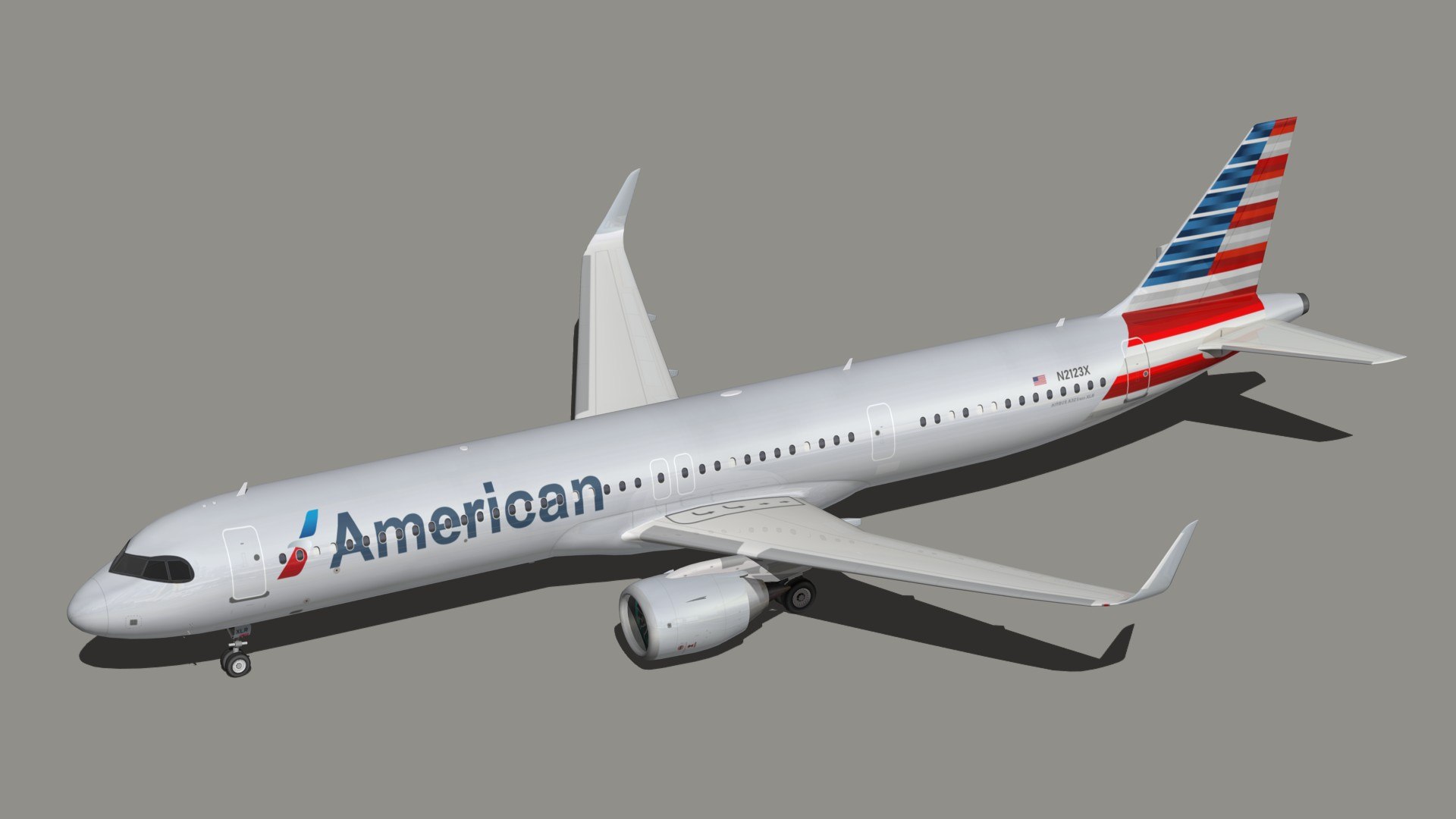 A321 XLR American Airlines 3D - TurboSquid 2129006