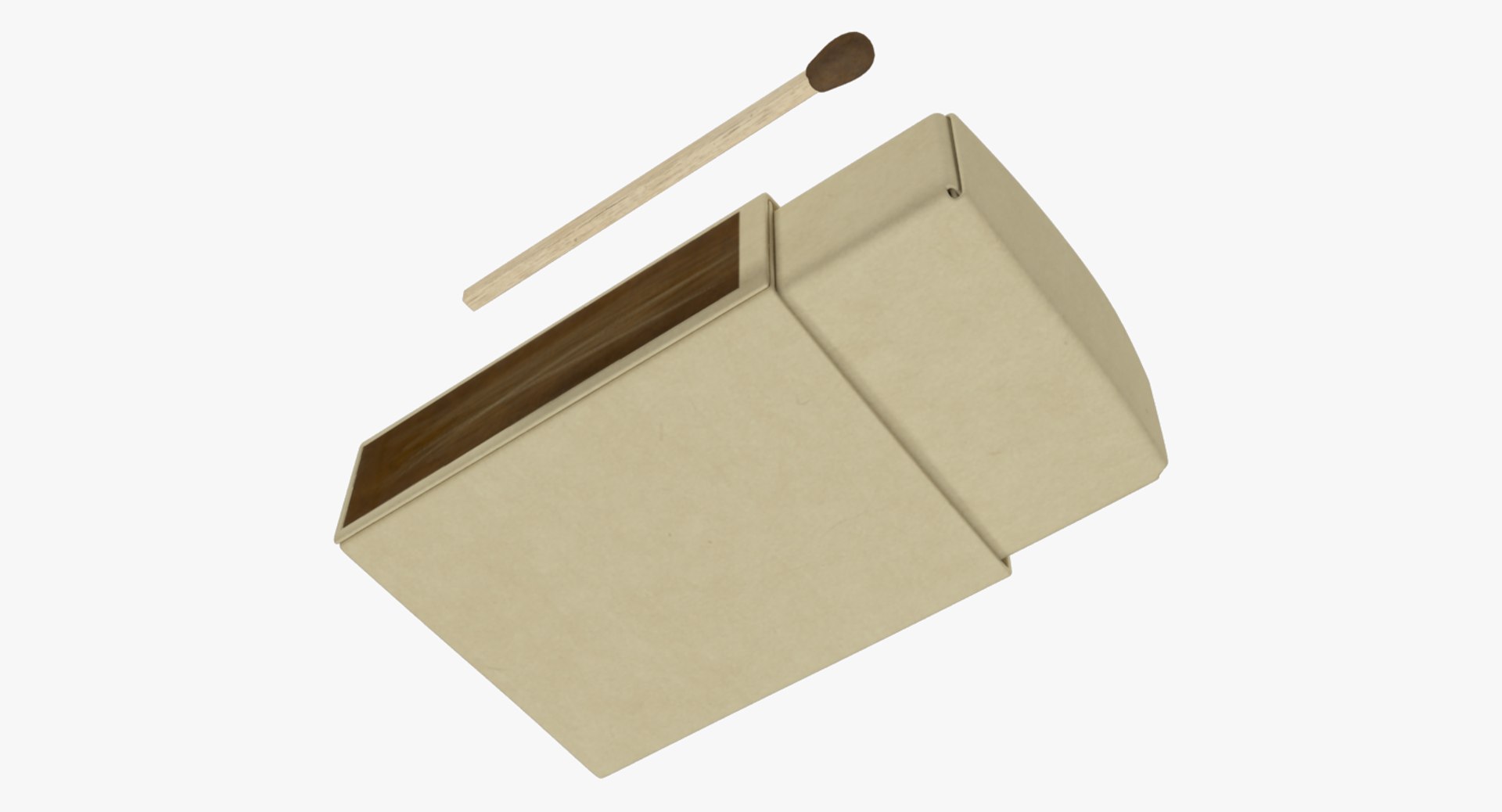 3D Matchbox Box Match - TurboSquid 1373976