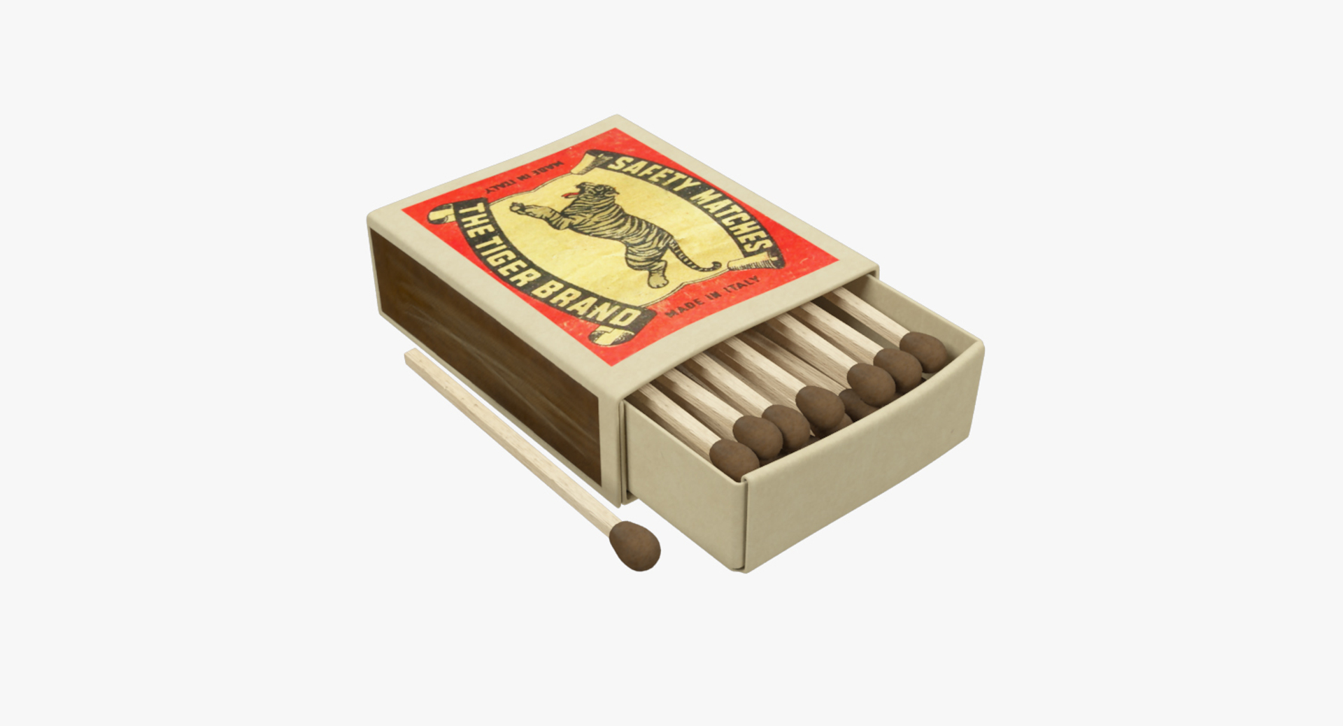 3D Matchbox Box Match - TurboSquid 1373976