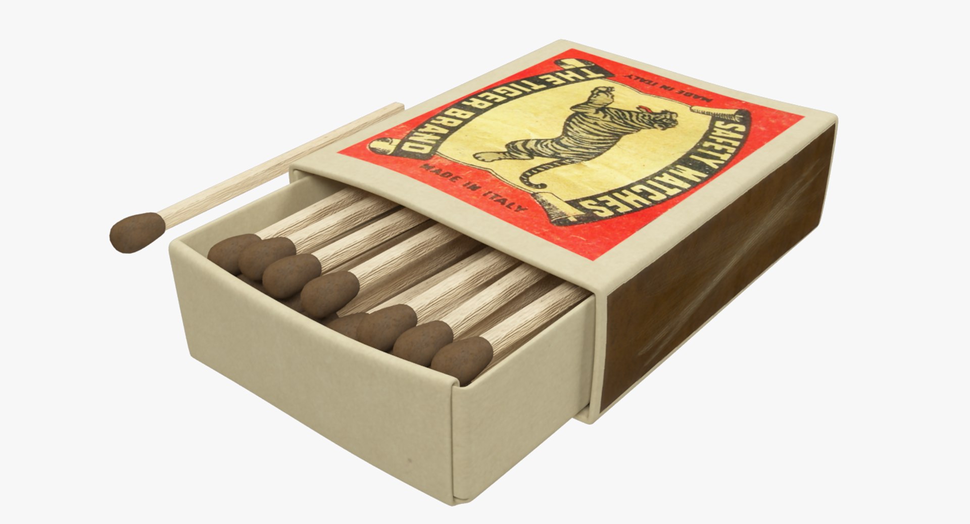 3D Matchbox Box Match - TurboSquid 1373976