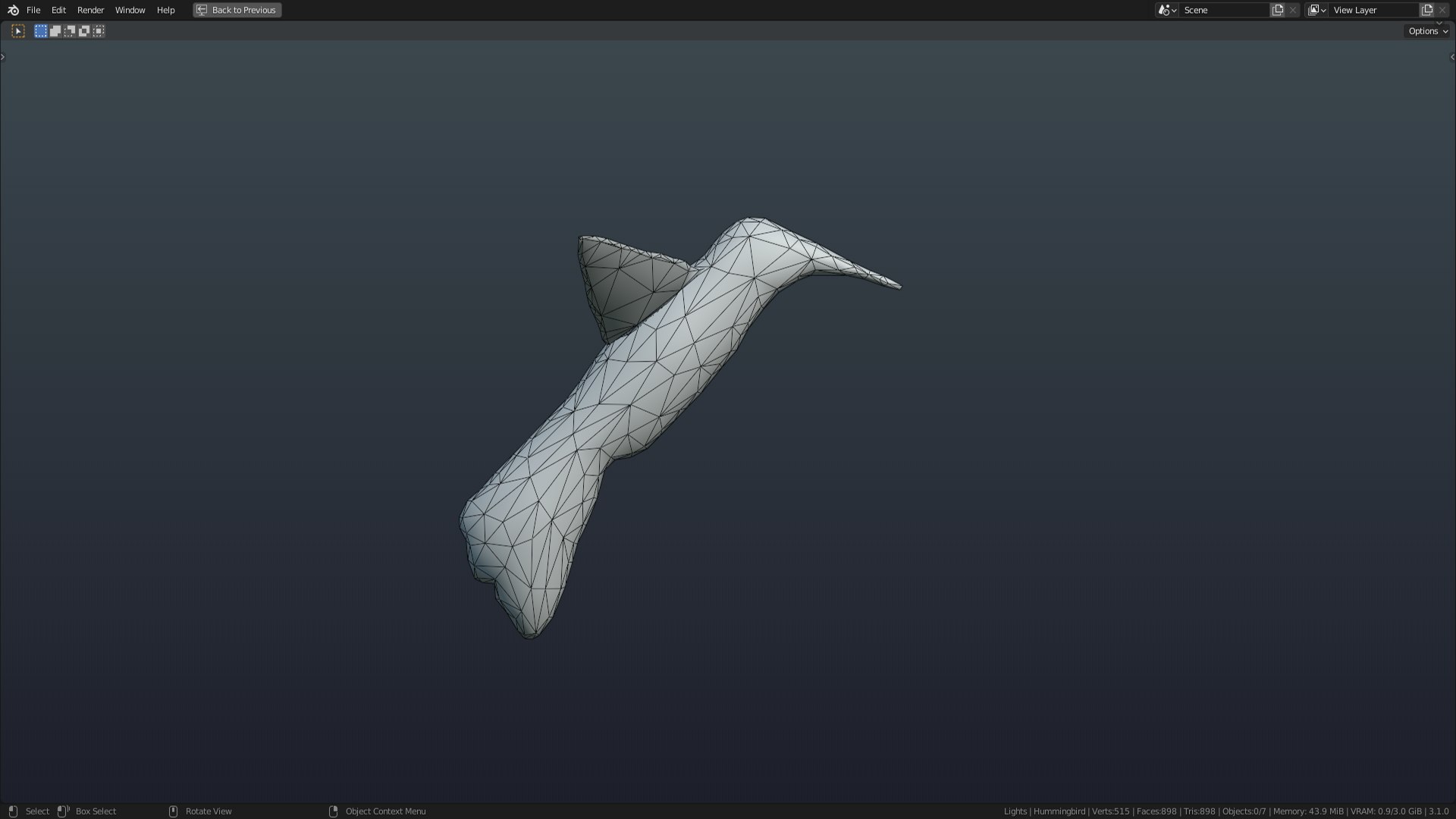 3D Low Poly Hummingbird Rigged With Realistic Texture - TurboSquid 1875965