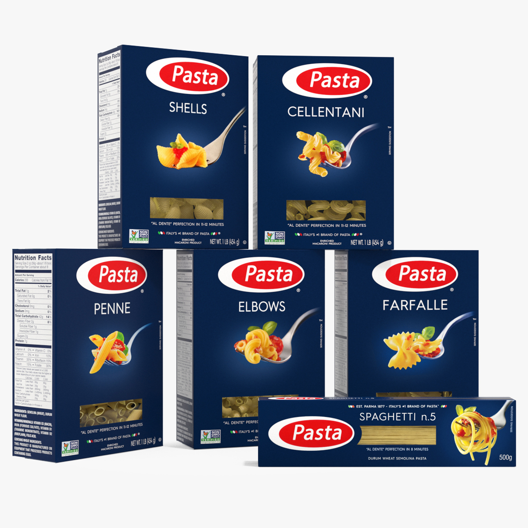 3D dry pasta boxes set - TurboSquid 1513425
