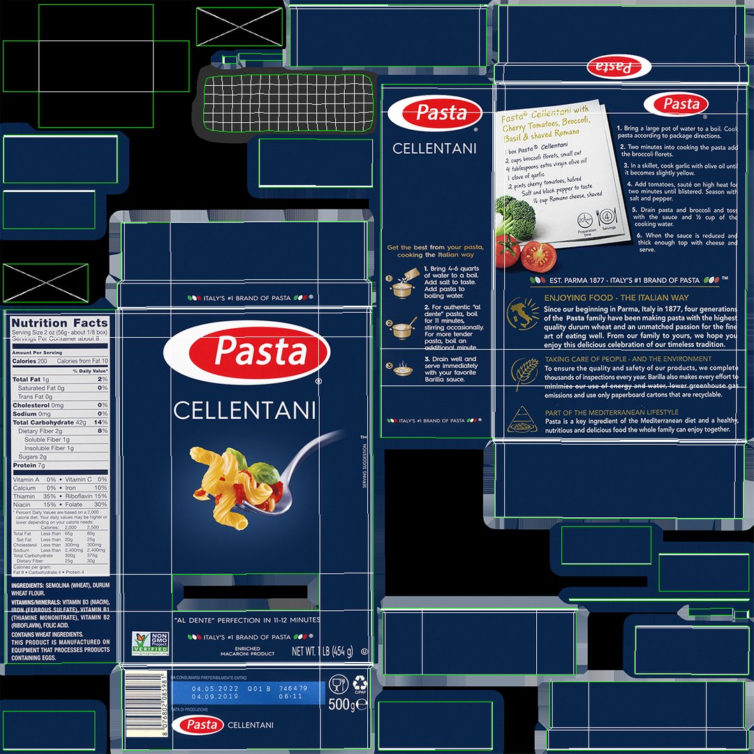 3D dry pasta boxes set - TurboSquid 1513425