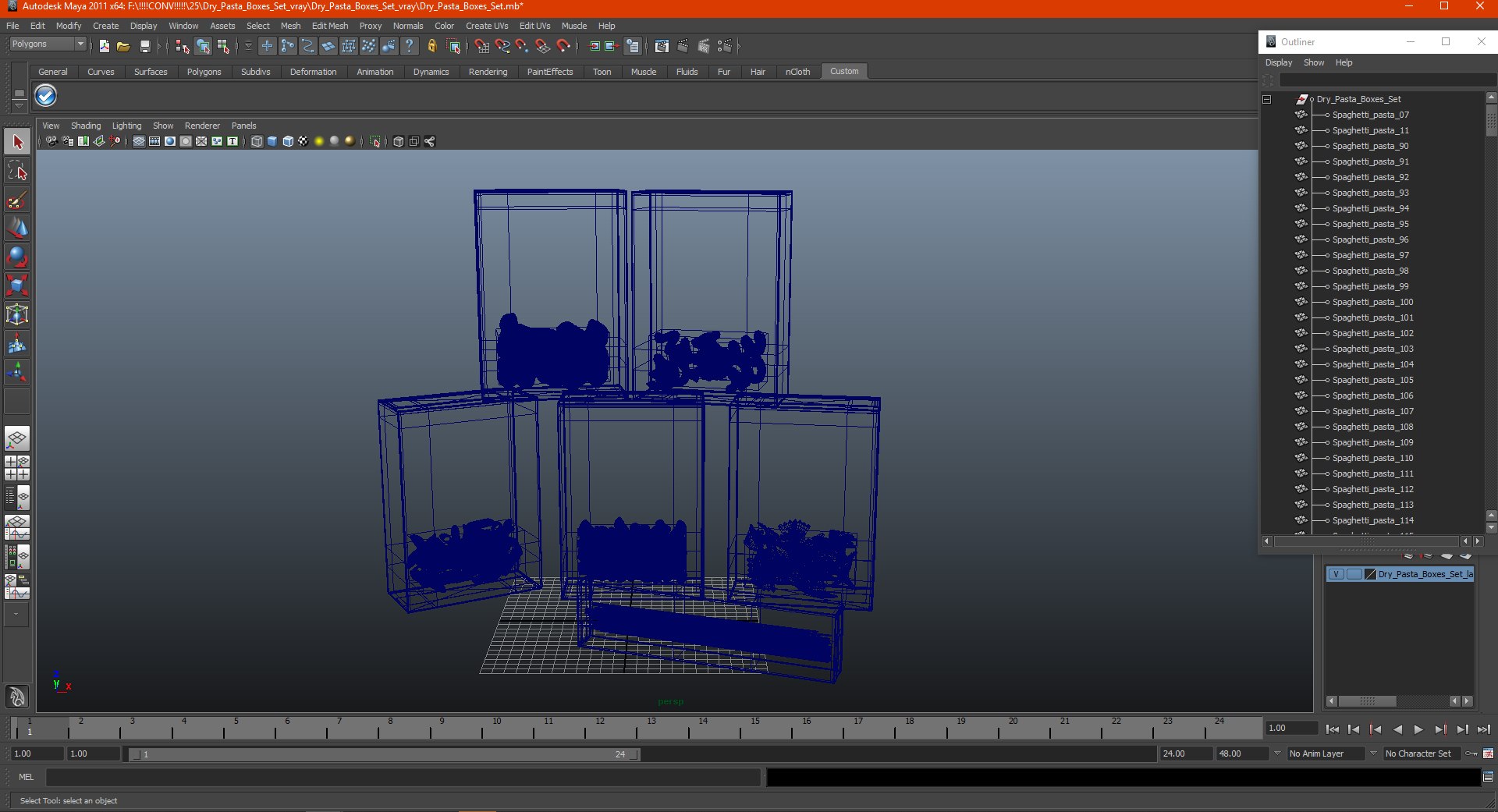 3D Dry Pasta Boxes Set - TurboSquid 1513425