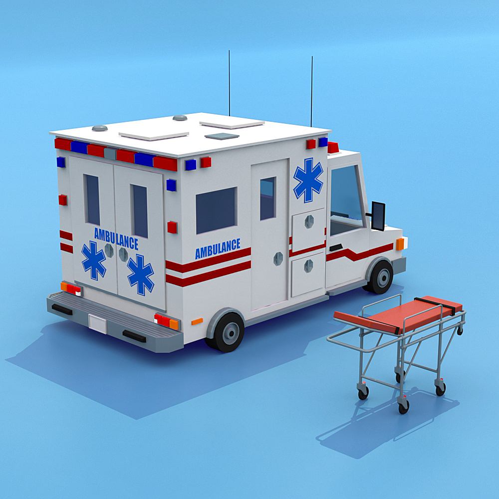 Ambulance vehicle 3D model | 1143391 | TurboSquid