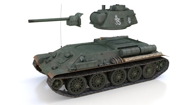 3D T-34-76 - Model 1943 - Soviet medium tank - K35 - TurboSquid 1720995