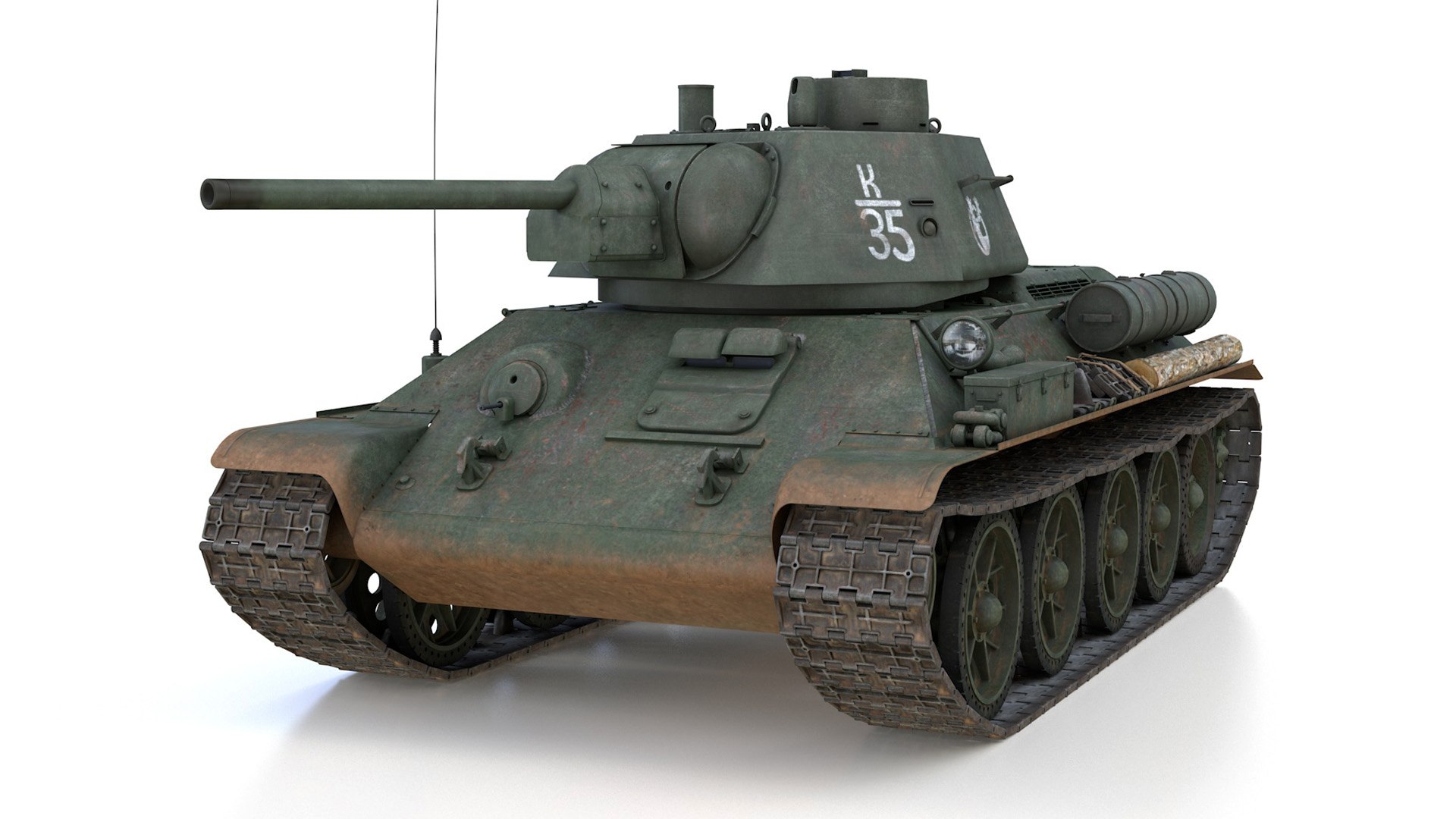3D T-34-76 - Model 1943 - Soviet Medium Tank - K35 - TurboSquid 1720995