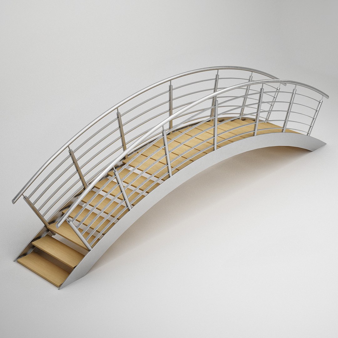 Swimming Pool Bridge - 3d Model