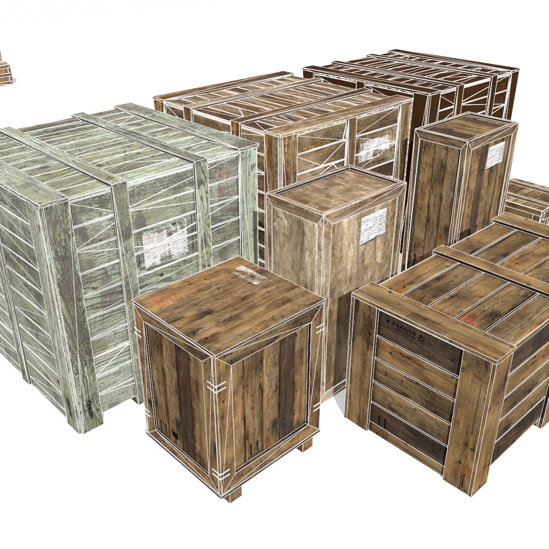 3D Model Crates Unity - TurboSquid 1279017