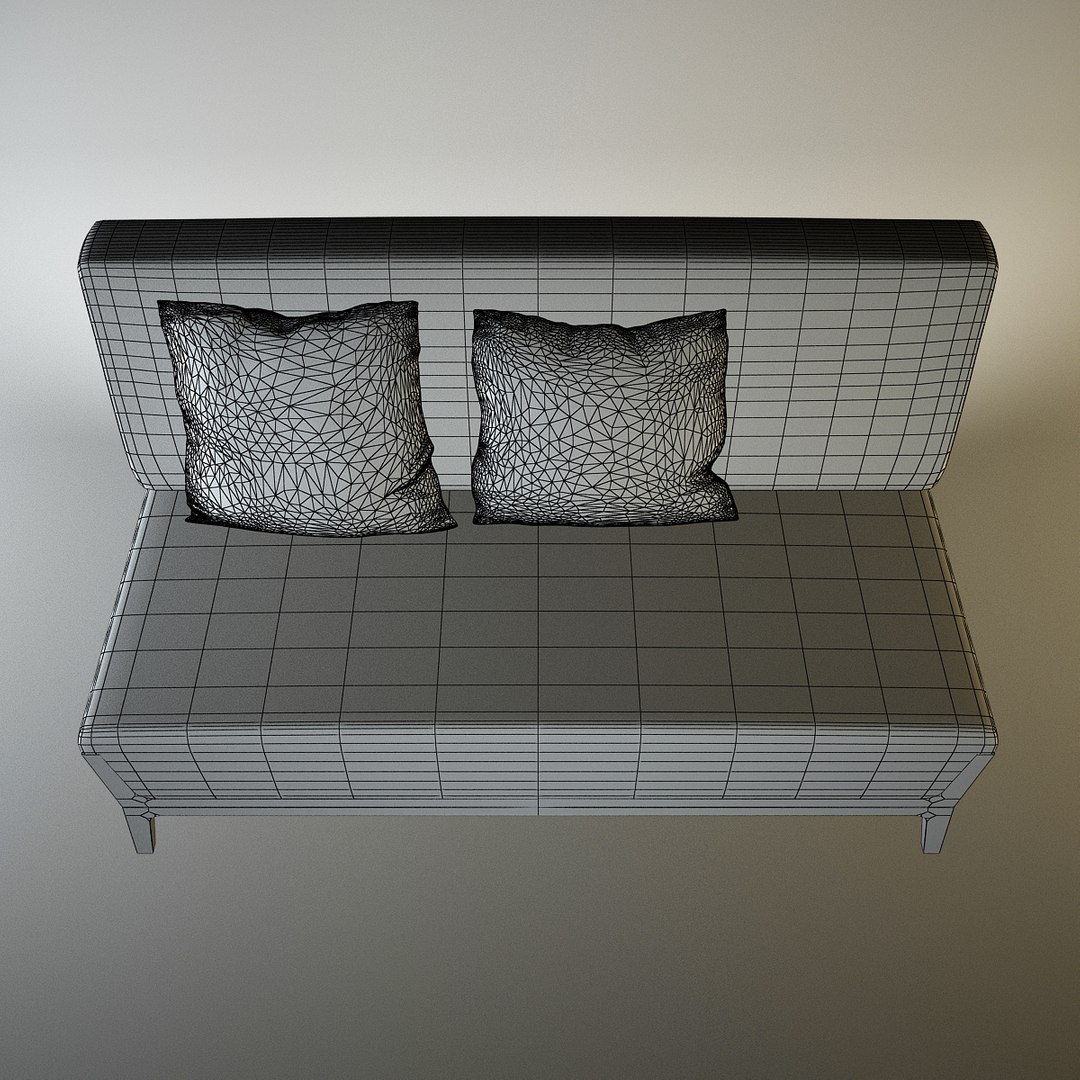 3d Modern Booth Restaurants Model