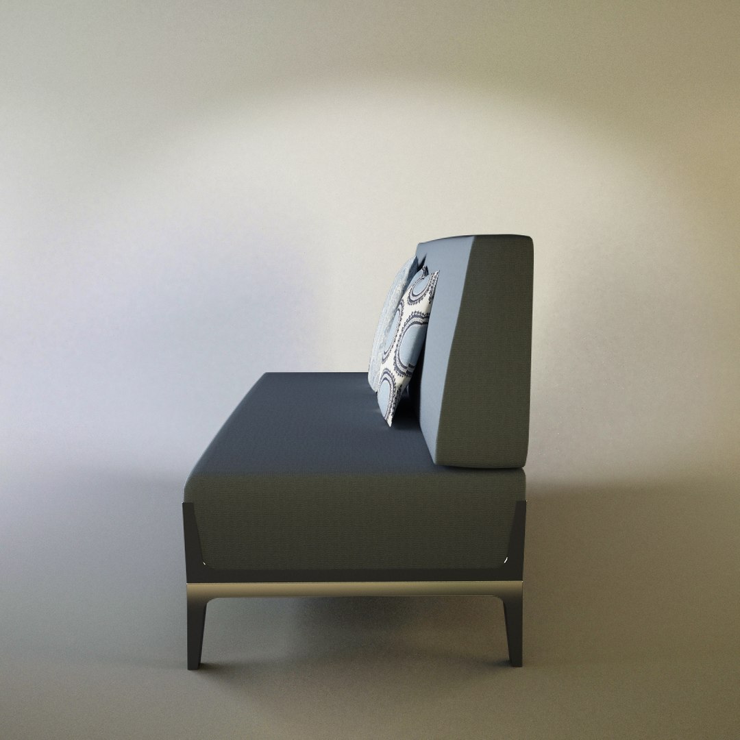 3d Modern Booth Restaurants Model