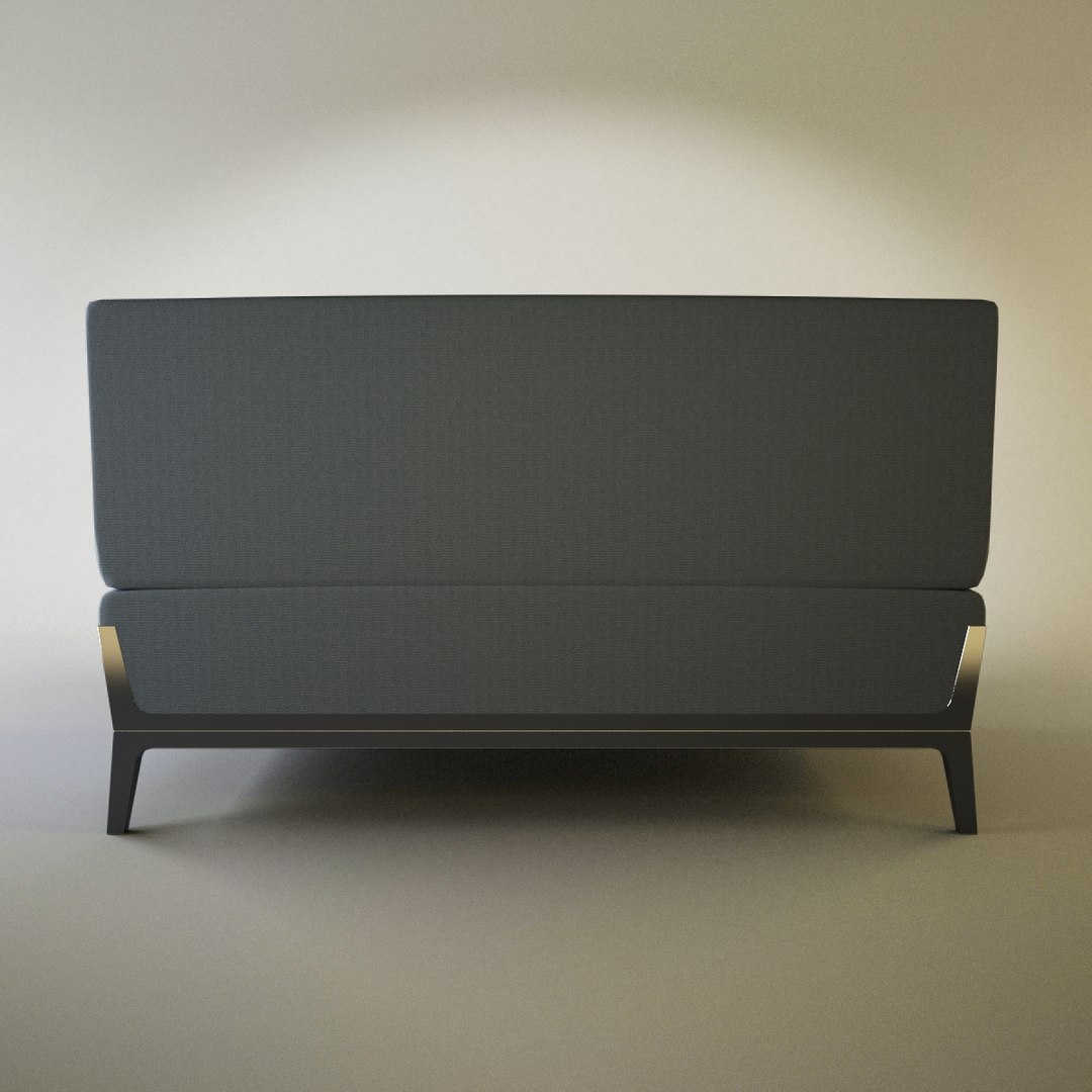 3d Modern Booth Restaurants Model