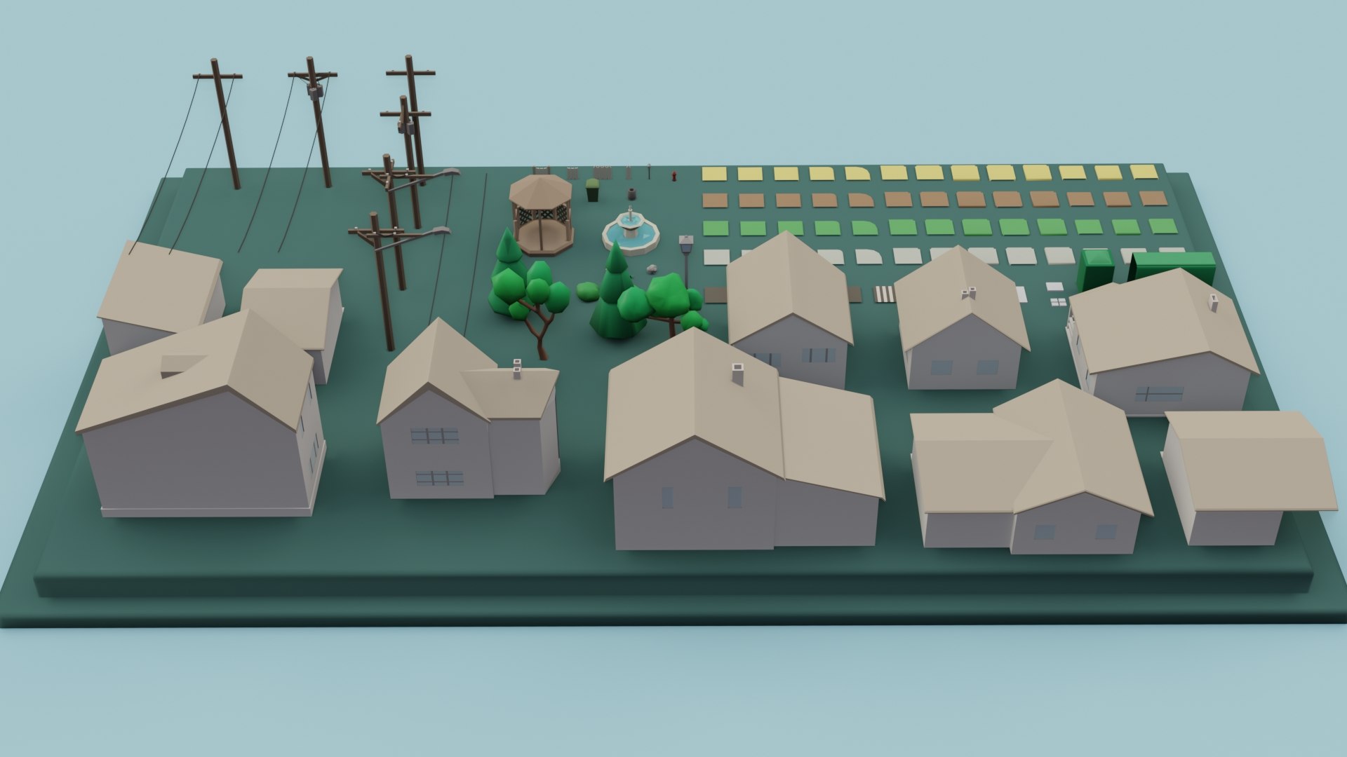 Low Poly Cartoon Pack Of FlatTown 3D Model - TurboSquid 1791771