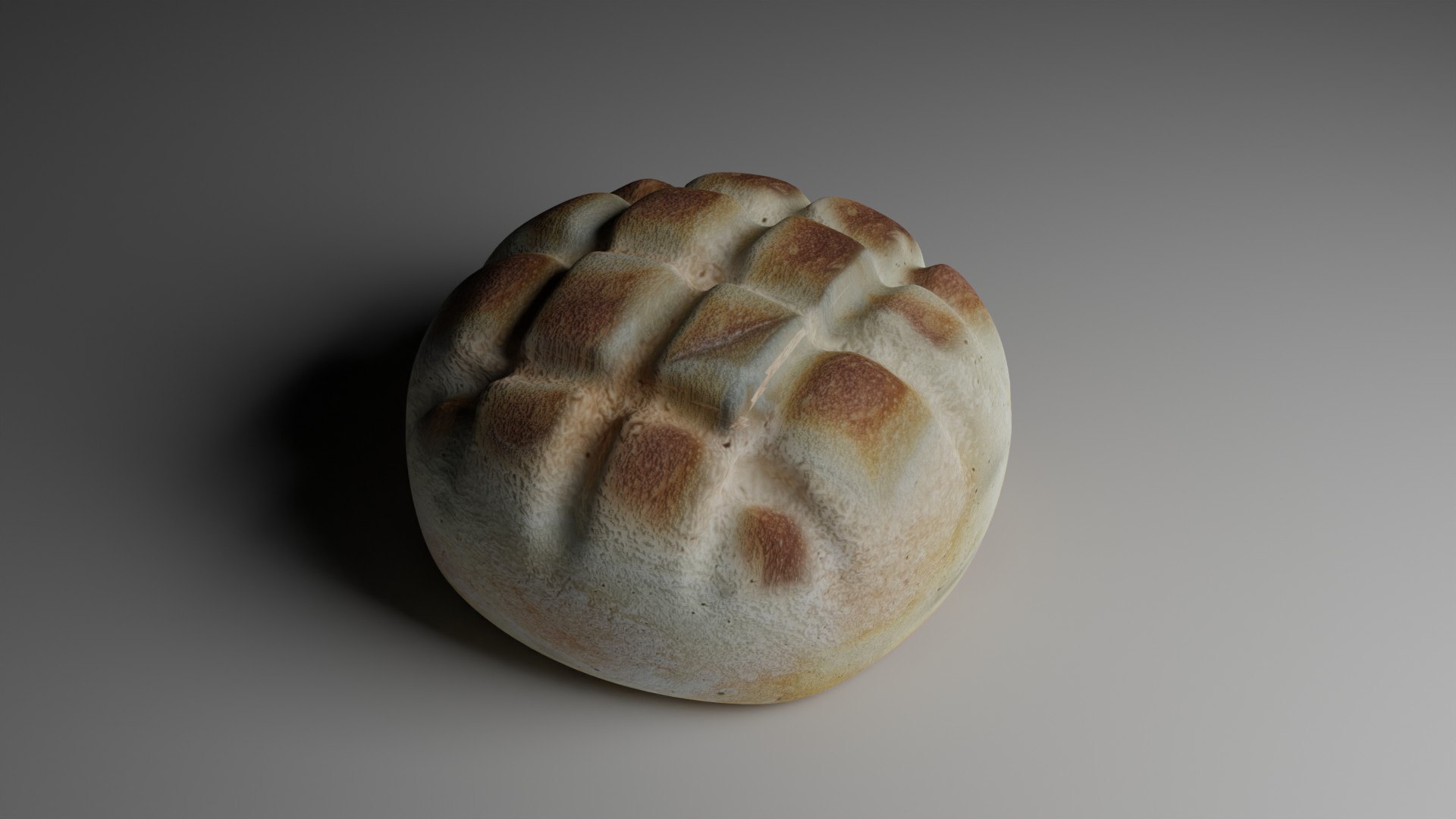 Italian turtle bread and focaccia bread 3D model - TurboSquid 2074267
