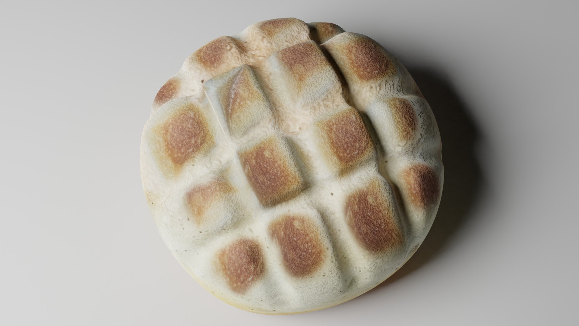 Italian turtle bread and focaccia bread 3D model - TurboSquid 2074267