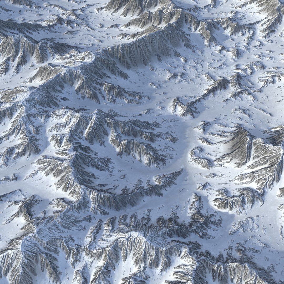 3D Snow land 06 - TurboSquid 2008993