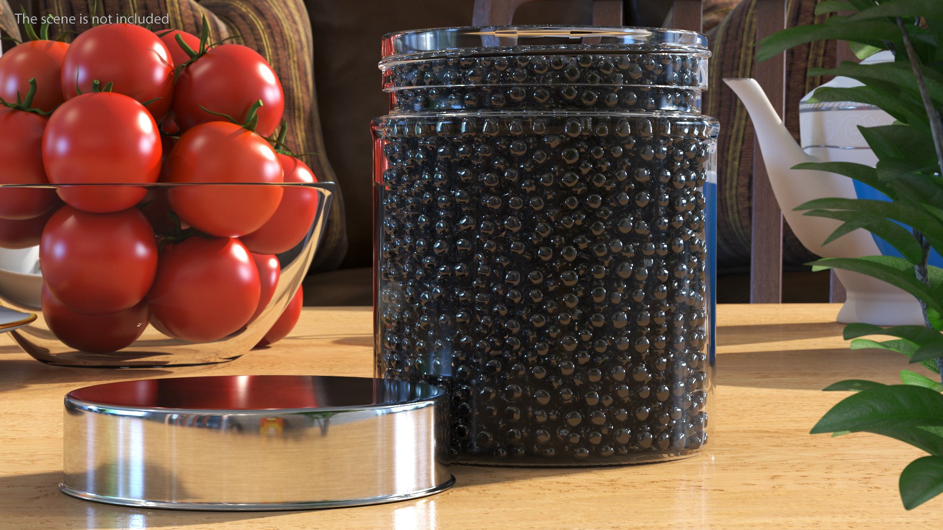 Jar with Black Caviar model - TurboSquid 2040472