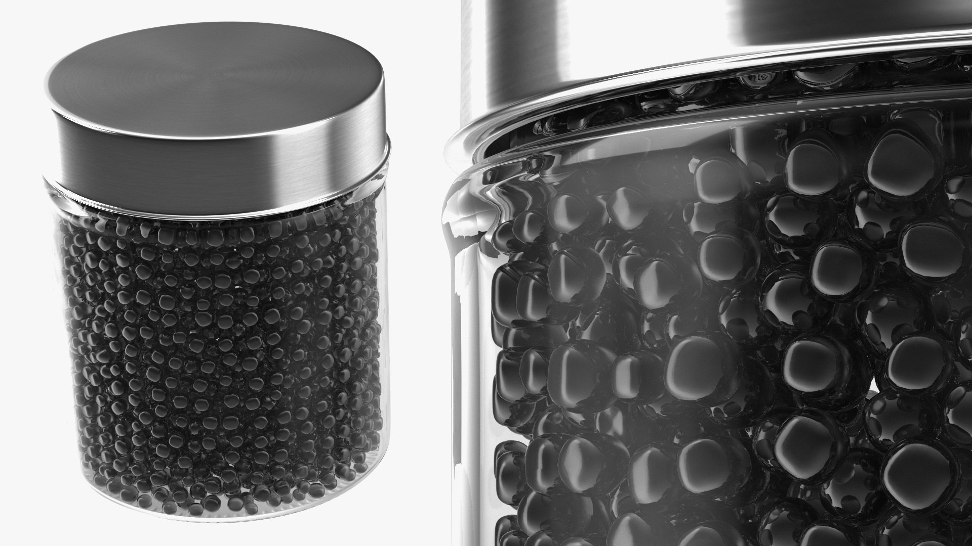 Jar with Black Caviar model - TurboSquid 2040472