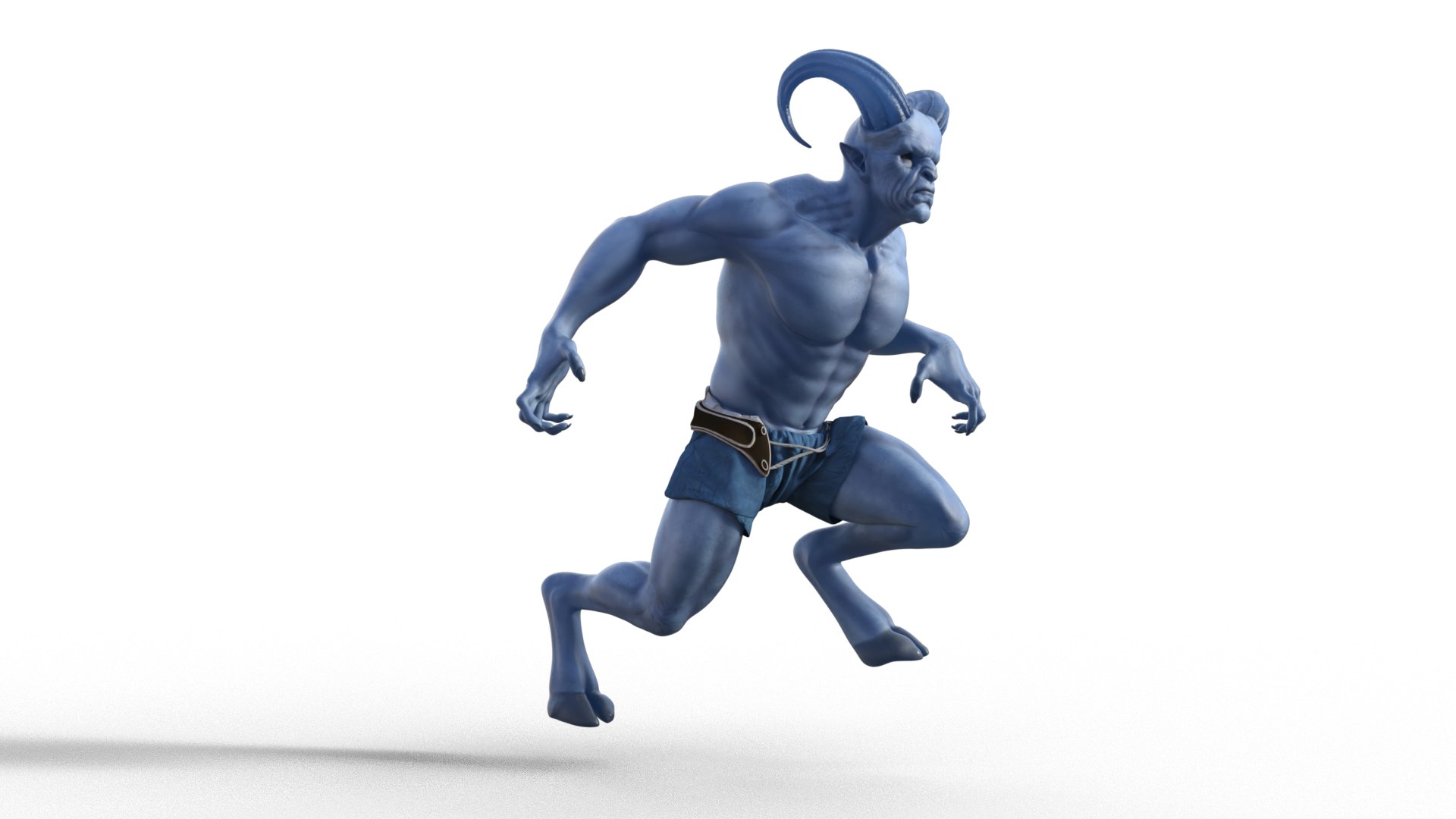 3D Krampus Christmas Rigged Animated Low-poly 3D Model - TurboSquid 2320321