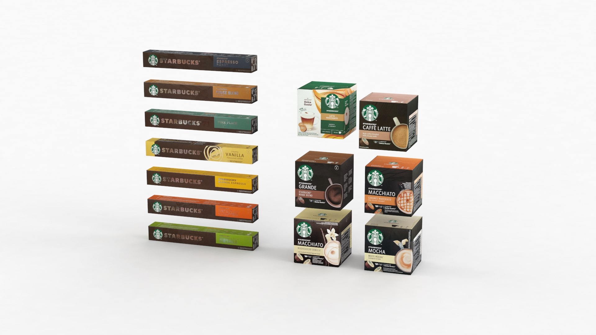 3D Starbucks Coffee Capsule Boxes Collection 2023 Model - TurboSquid 2116242