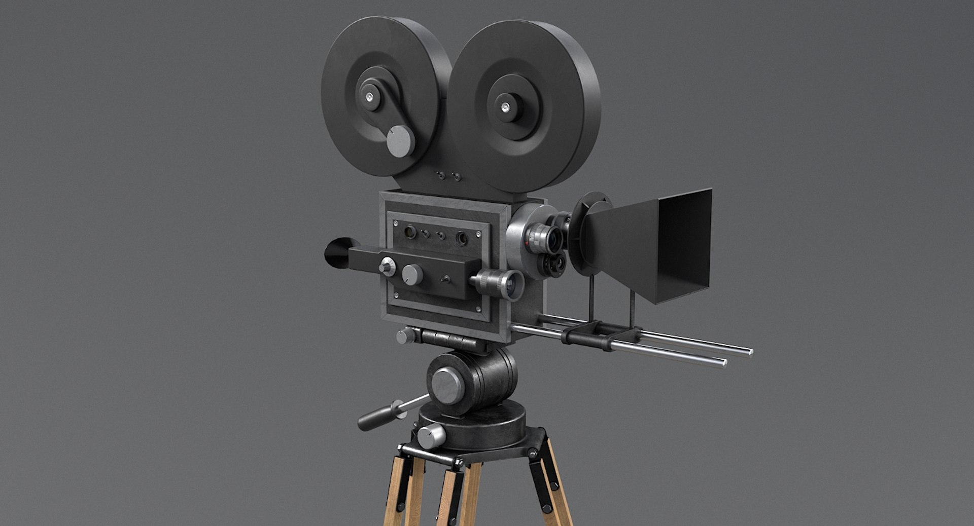 Retro Movie Camera 3D Model - TurboSquid 1400846