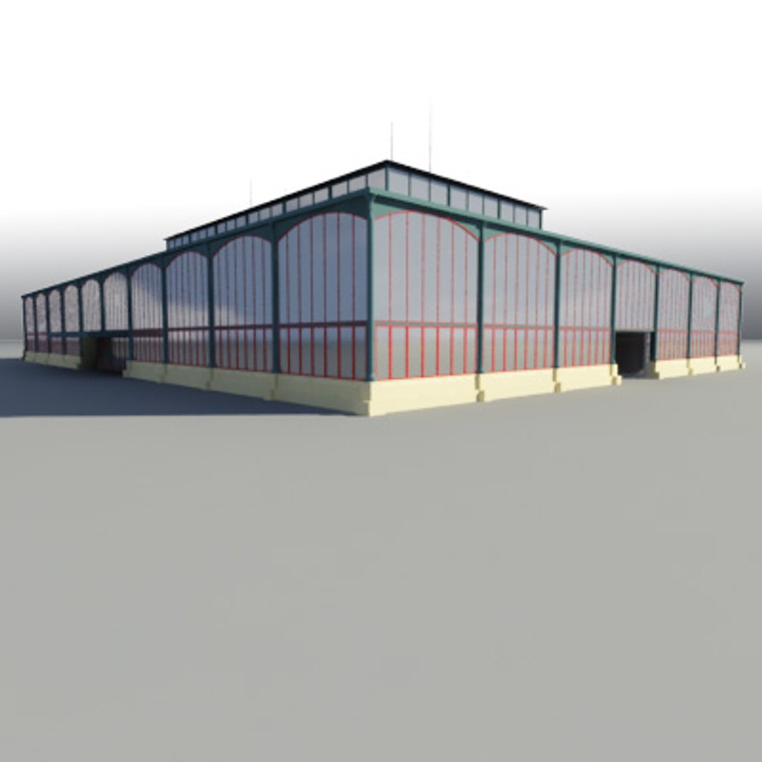 3d Model Market Hall Build