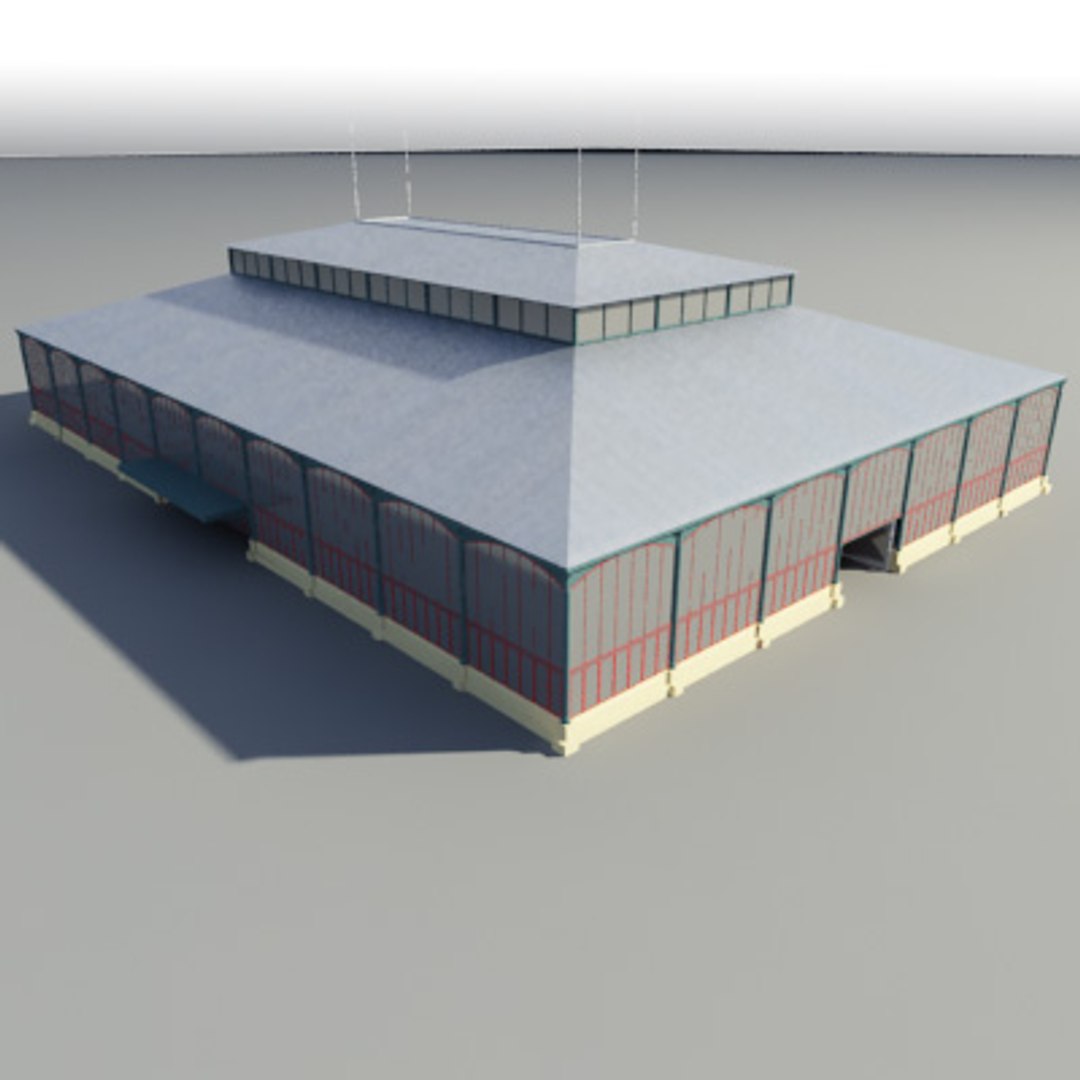 3d Model Market Hall Build