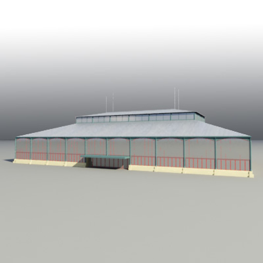 3d Model Market Hall Build