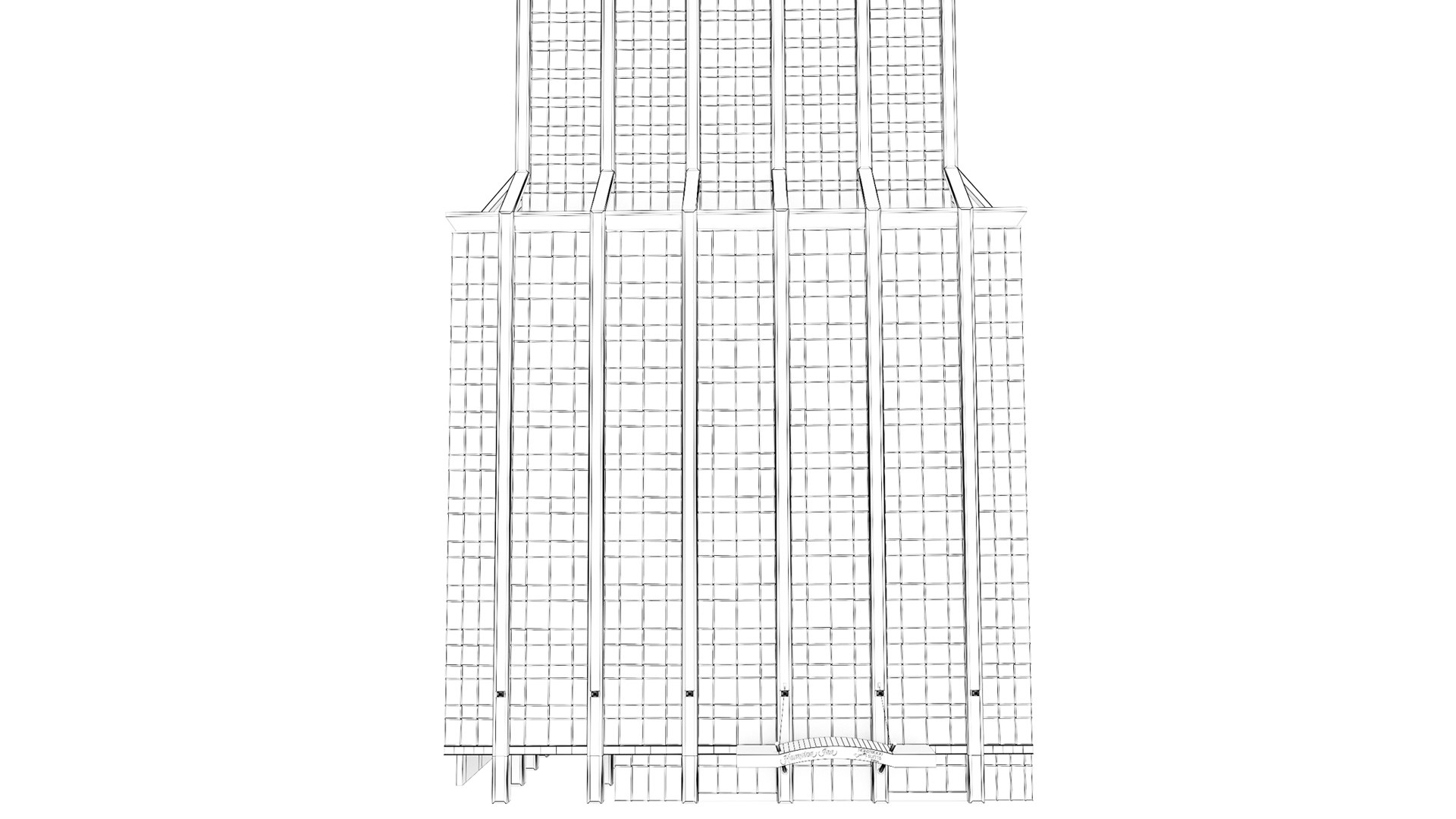 3D Hampton Inn Chicago Building - TurboSquid 1822402