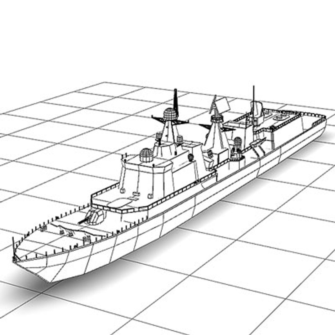 3d Model Type 051c - Luzhou